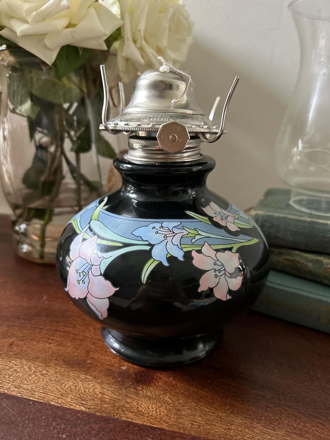 Karan Ltd. Kerosene Oil Lamp 1980s Vintage - Etsy