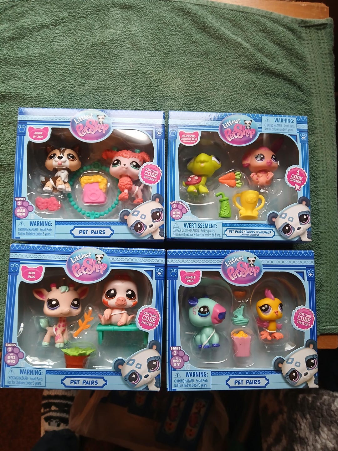 Littlest Pet Shop G7 Pet Pairs Series 2 Complete Set With Free Single ...