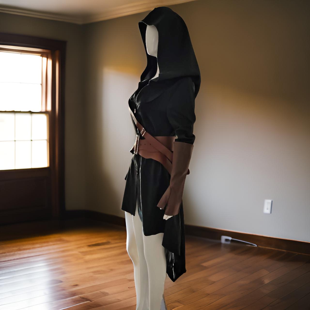 Medieval Warrior Woman Deep Green Cape, Viking Shadow Assassin Costume ...