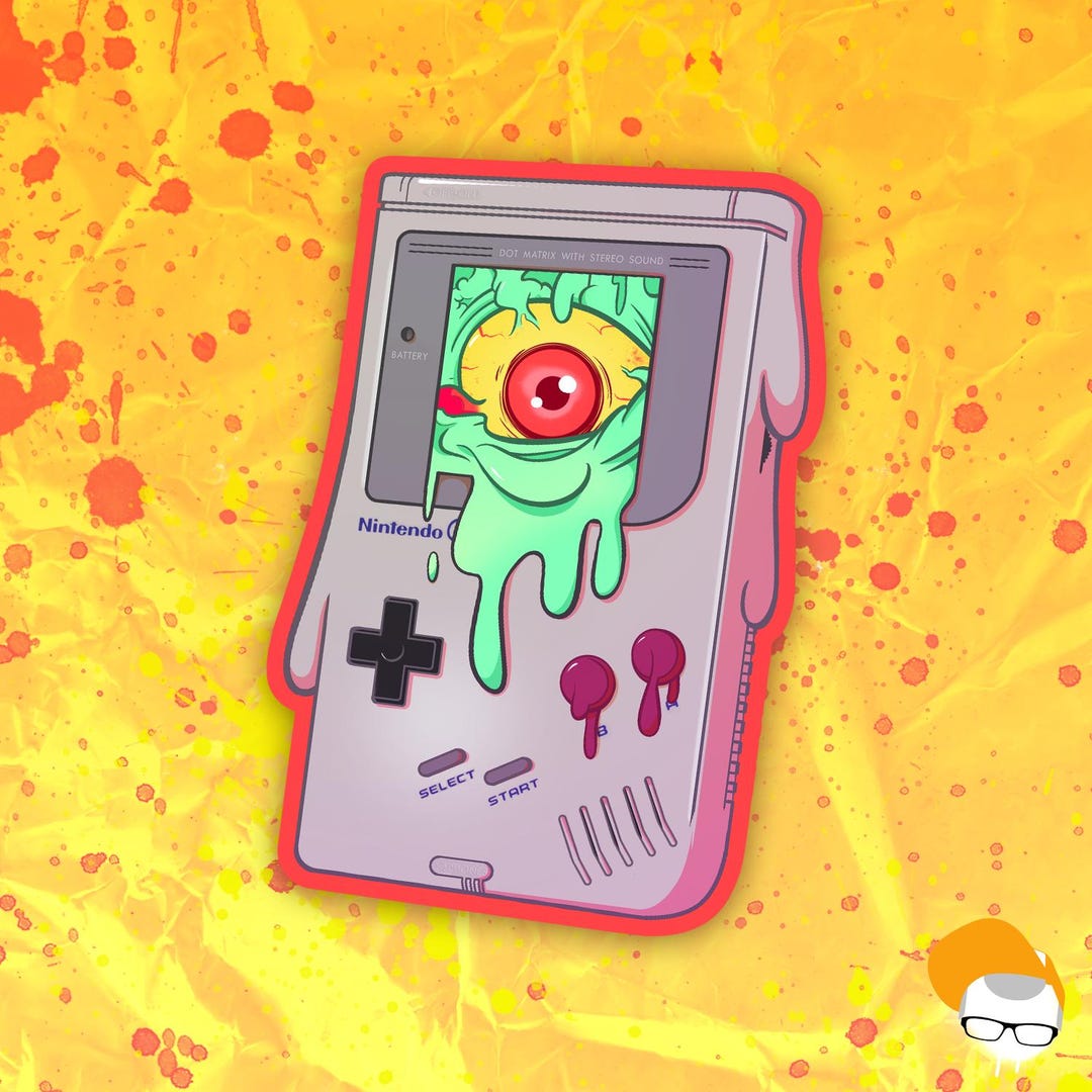 Drippy Game Boy Sticker - Etsy