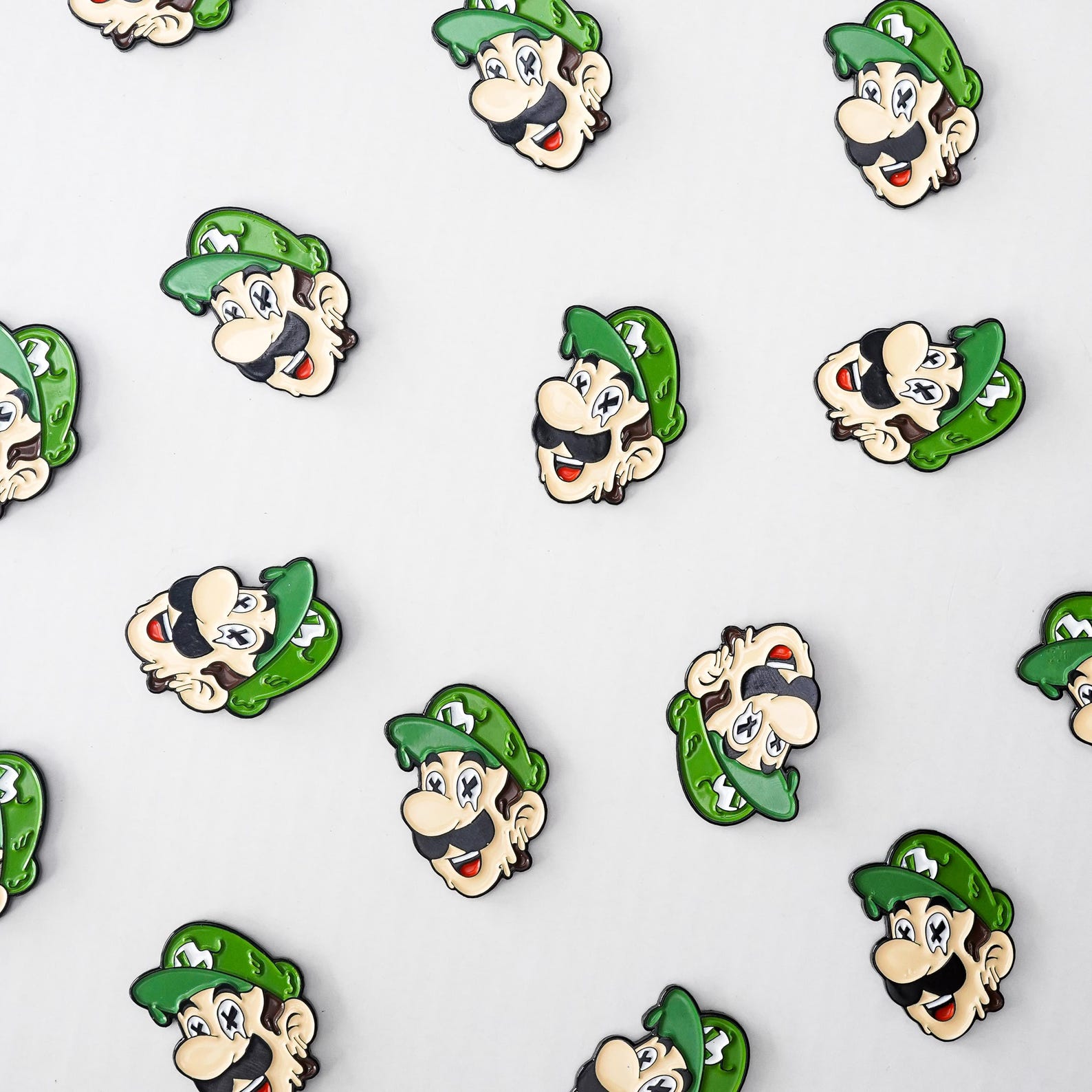 Drippy Luigi Enamel Pin - Etsy