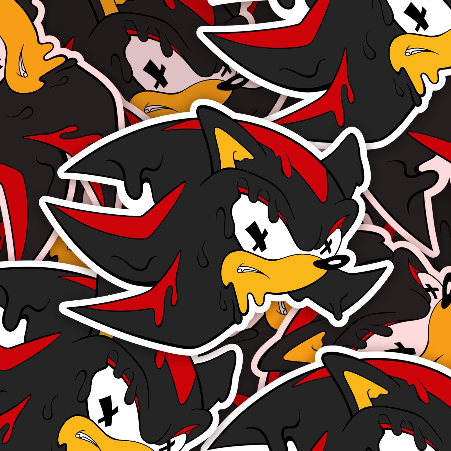 Drippy Shadow Sticker - Etsy