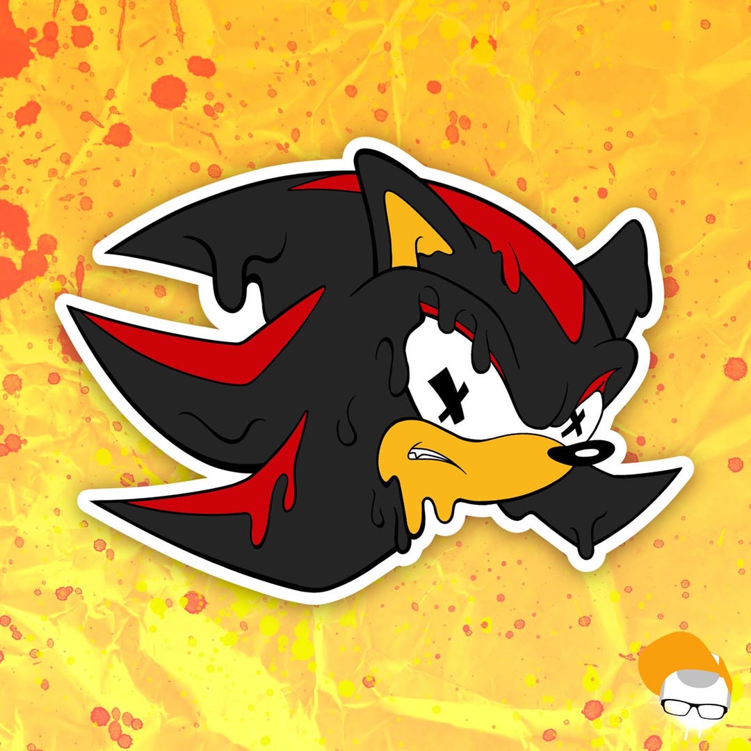 Drippy Shadow Sticker - Etsy
