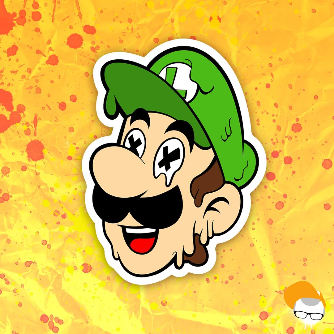 Drippy Luigi Sticker - Etsy