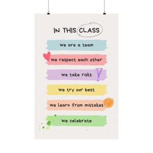 Inspirational Classroom Poster - Etsy