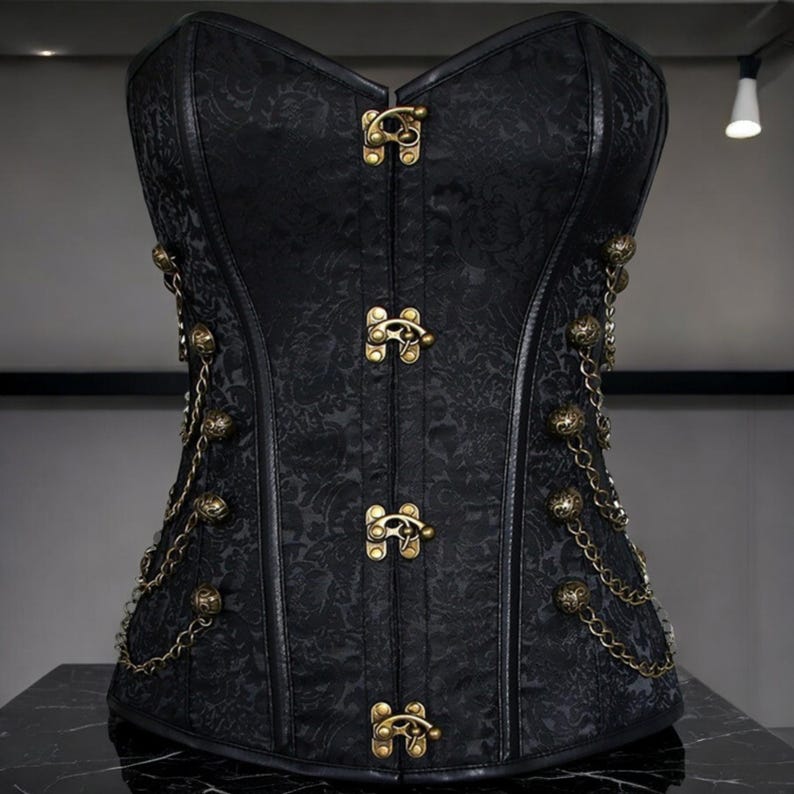 Steampunk Corset ,gothic Victorian Steel Boned Corset Festival Costume ...