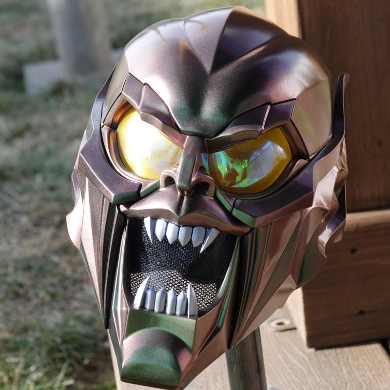 Green Goblin Cosplay Mask - Etsy