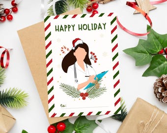 Custom Santa Doctor Christmas Card: Healthcare Hero (digital Download ...