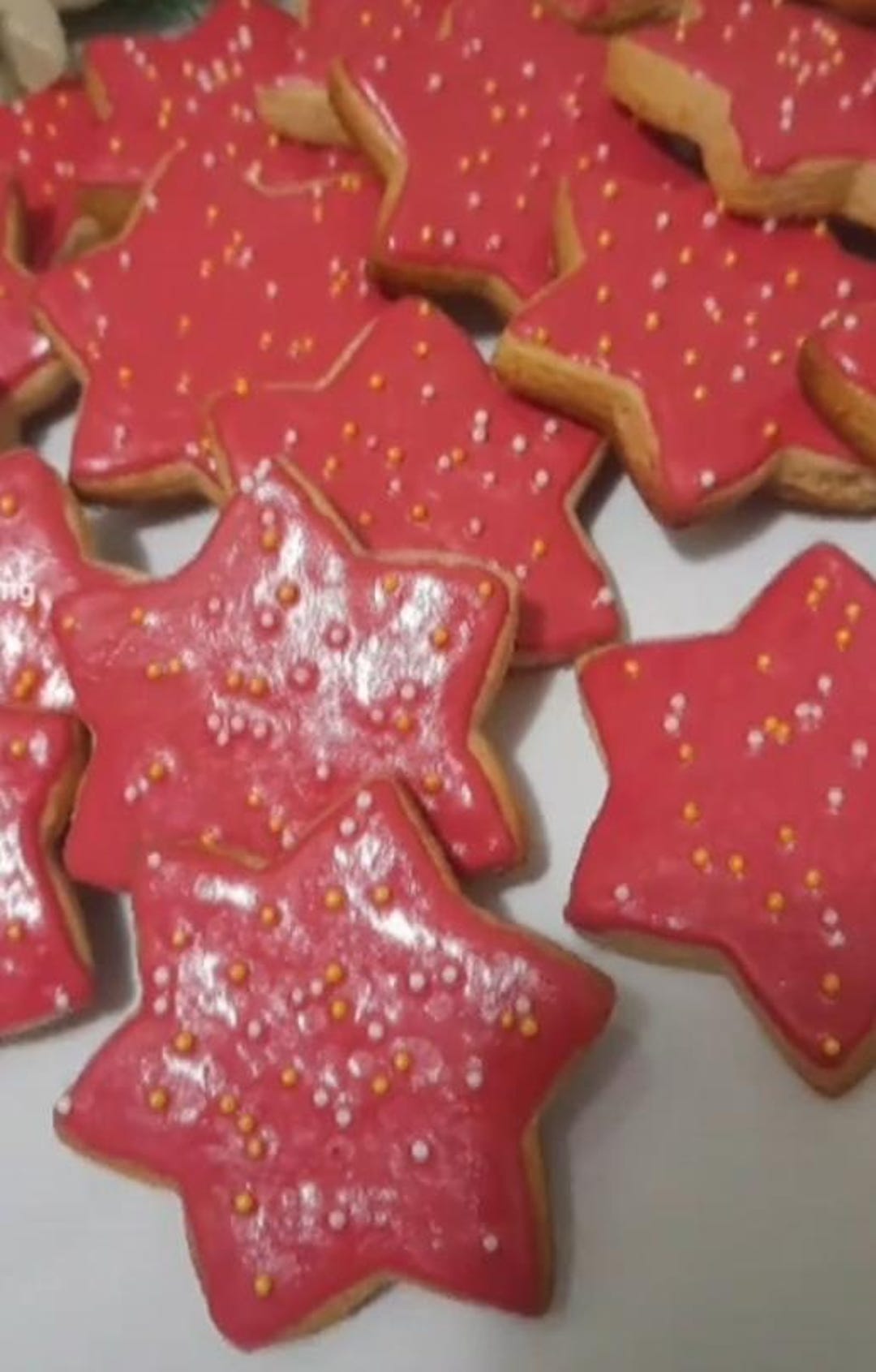 Nice Cookies Red Star, 12 Pieces of Box (size 6 Cm), Shortbread Good ...