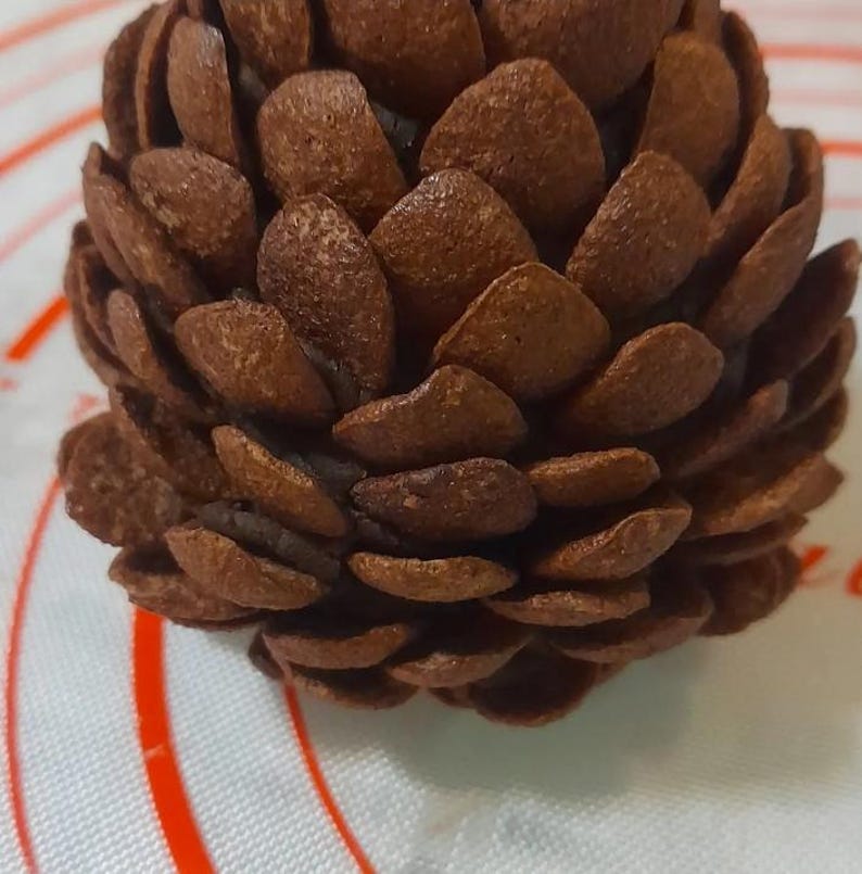 Chocolate Pine Cone Small Cake, 12pieces, Delicious, Beautiful, Suitable for the New Year and ...