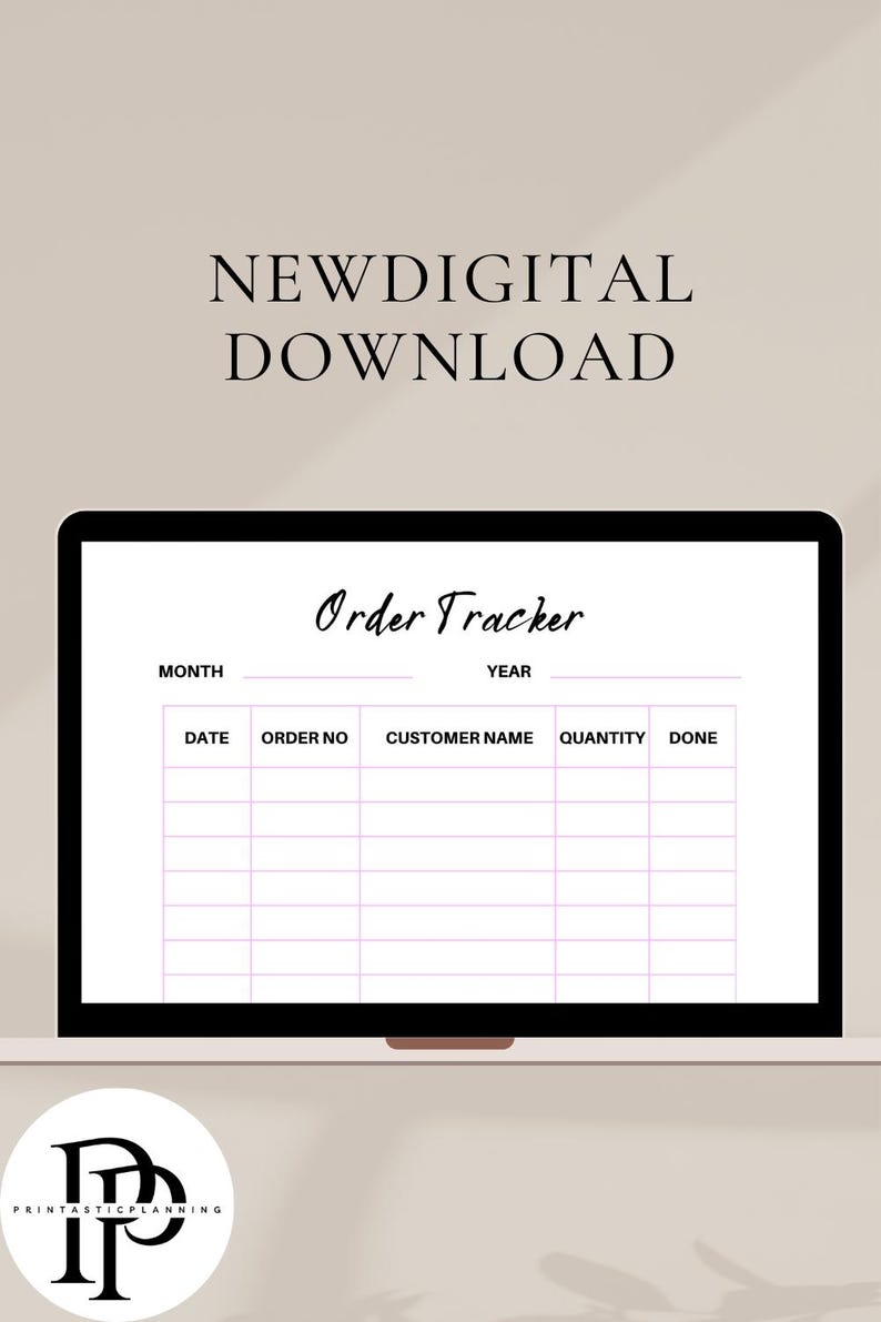 Order Tracker Printable Instant Download for Easy Order Management ...