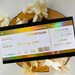 Personalized Flight Ticket | Flight Ticket | Surprise Voucher | Foil ...