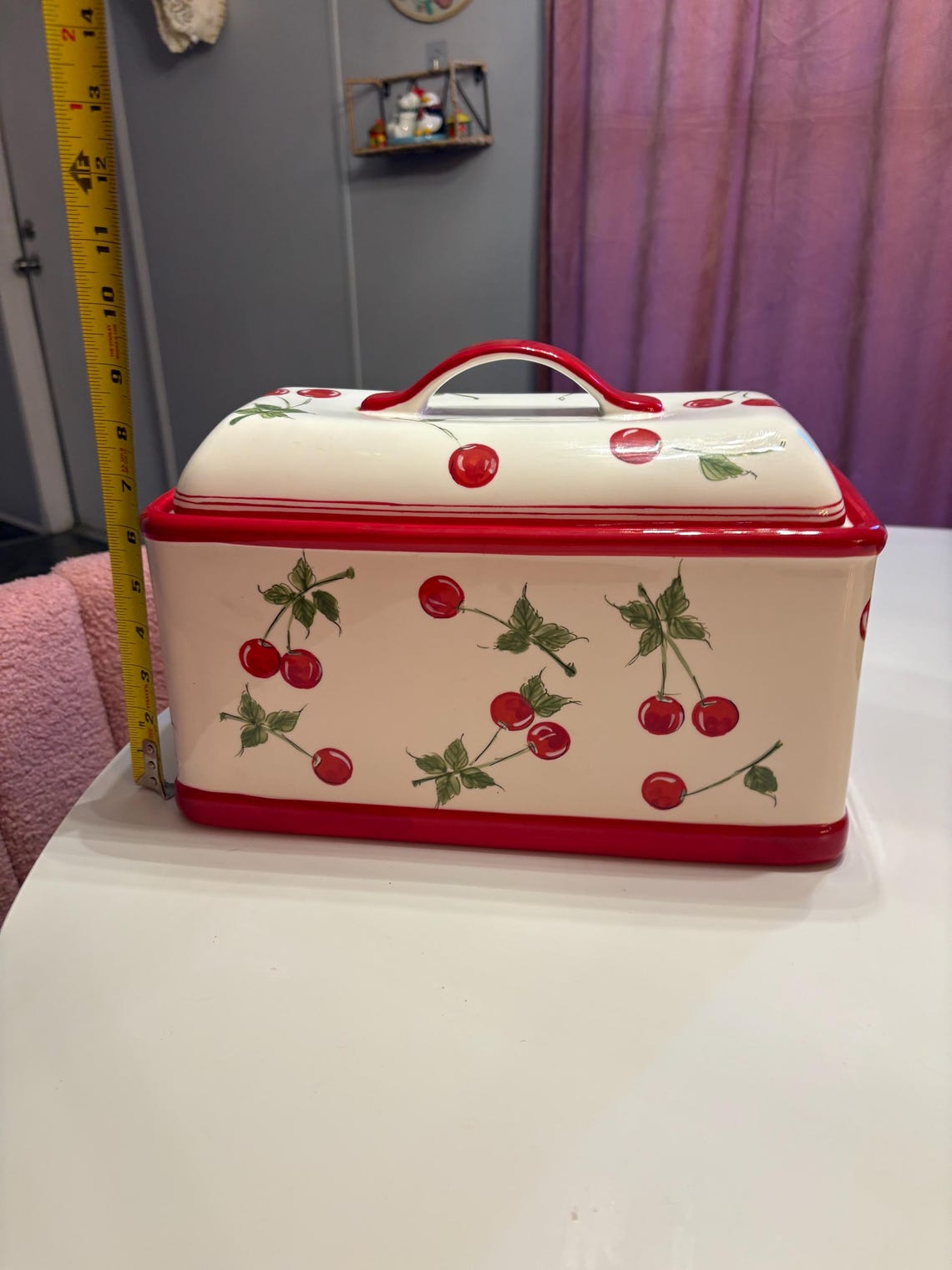 Target Home Cherry Bread Box W/lid Retired 2005 Cherries Jubilee ...
