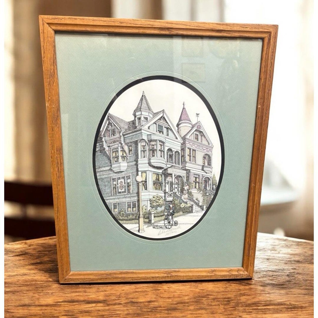 Vintage SIGNED DEBBIE PATRICK San Francisco House Painted Numbered Art ...