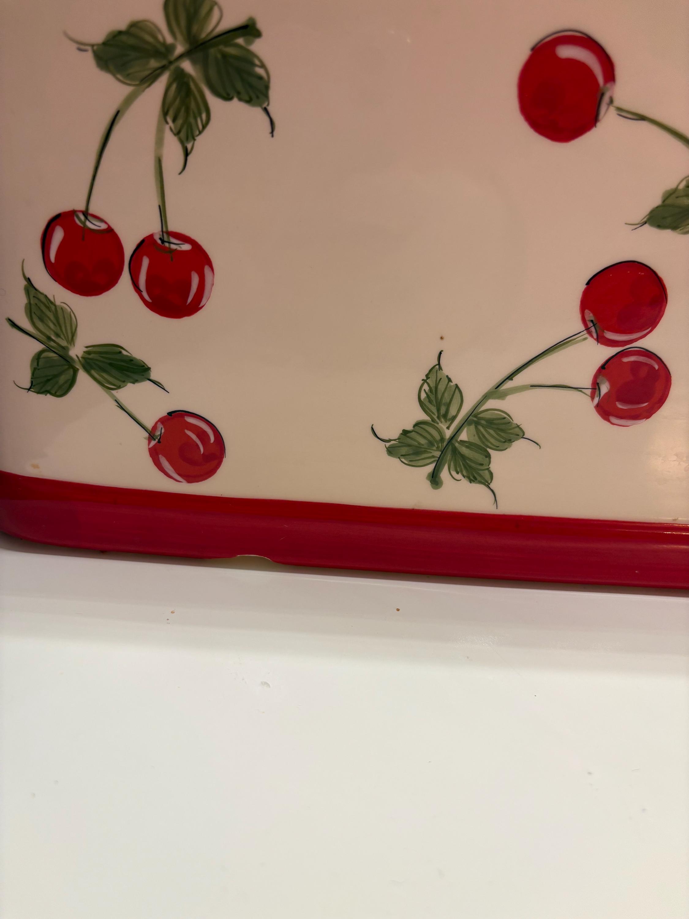 Target Home Cherry Bread Box W/lid Retired 2005 Cherries Jubilee ...