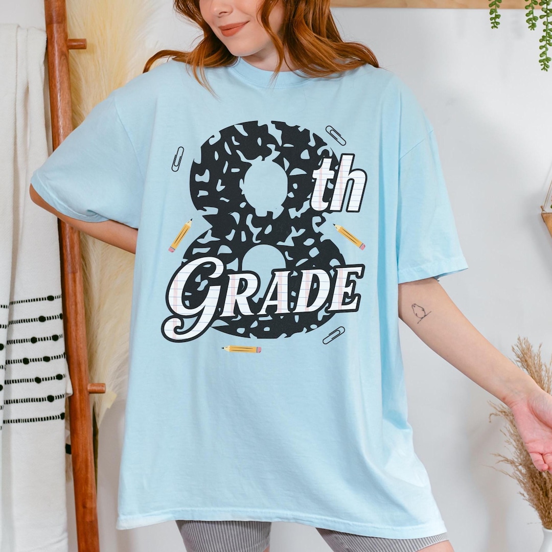 Eighth Grade Teacher Shirt Composition Book Shirt Eighth Grade Matching ...