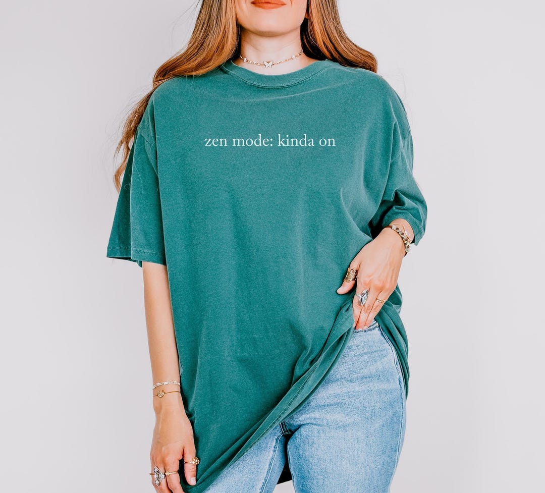 Zen Mode Shirt Womens Comfort Colors Tshirt Funny Meditation Shirt Yogi ...
