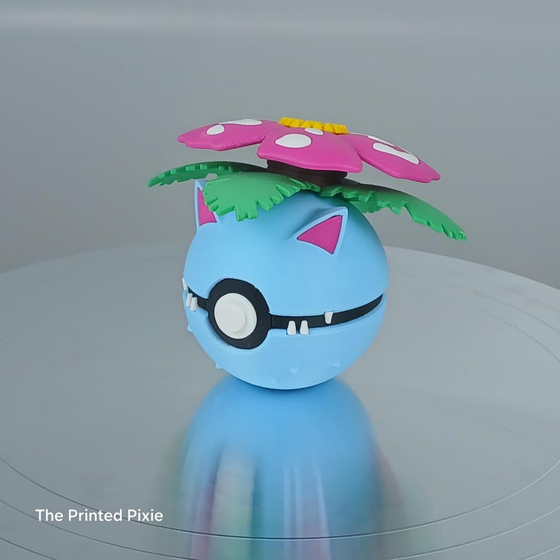 Venusaur Inspired Pokéball | Grass Pokémon Art | Unique Pokémon Decor ...