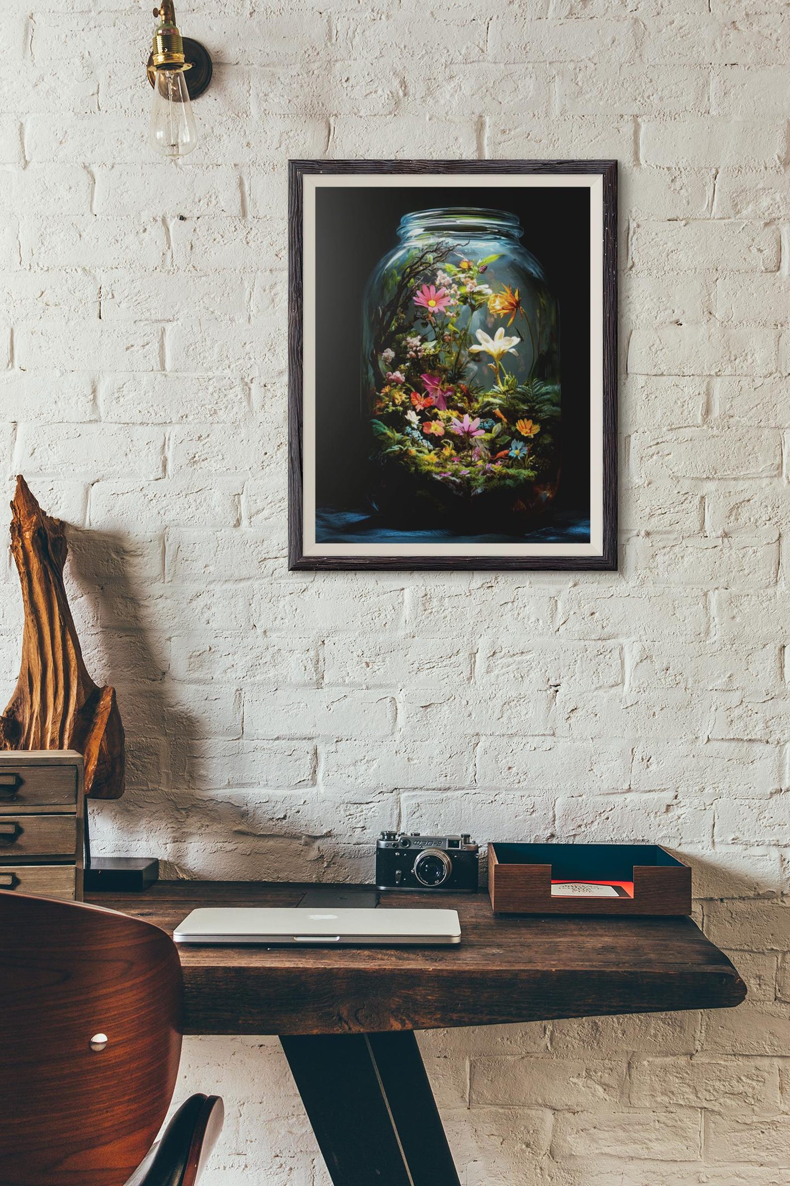 Botanical Garden in a Jar | Surreal Miniature Flower Terrarium Art ...