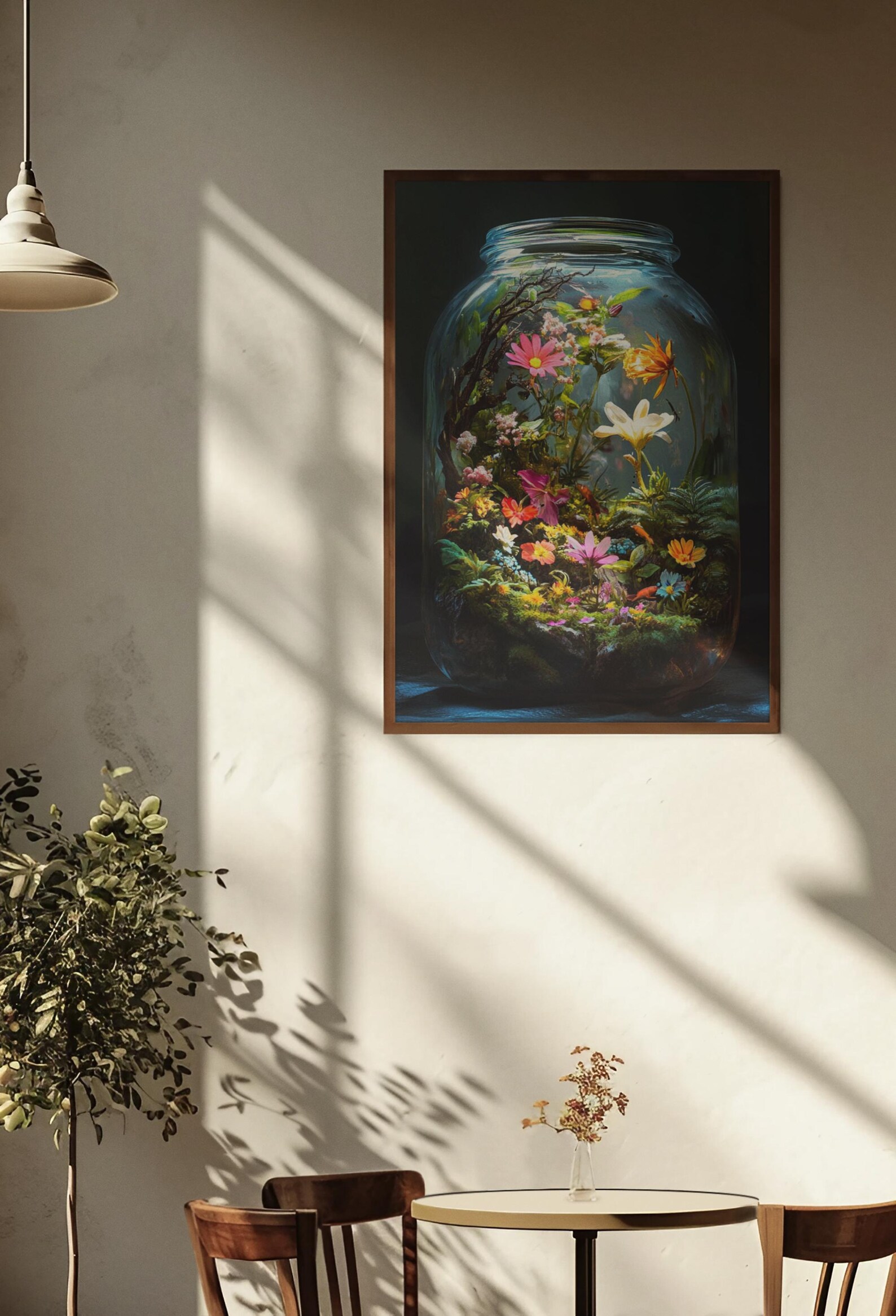 Botanical Garden in a Jar | Surreal Miniature Flower Terrarium Art ...