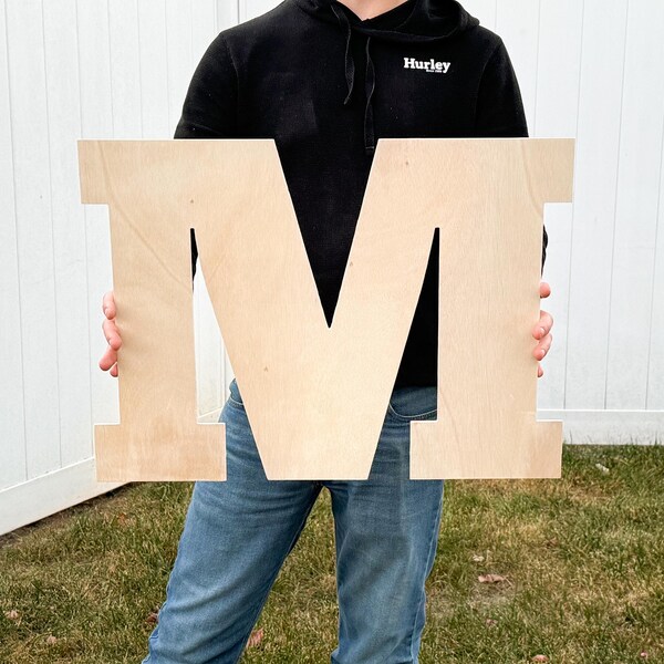 Large Wood Letters - Etsy