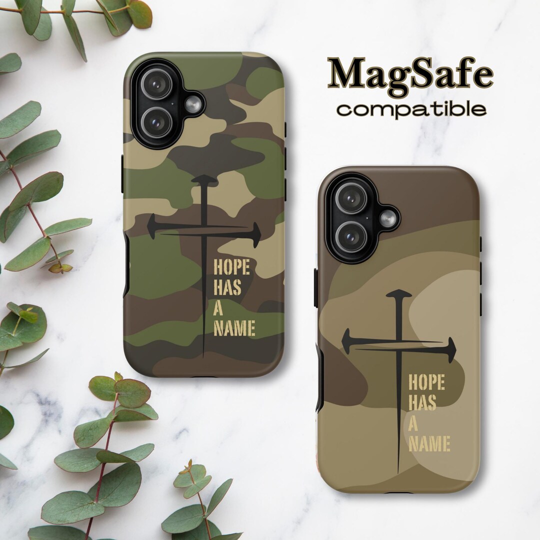 Magsafe Christian iPhone Case Camo, Bible Verse Gift for Him or Her ...