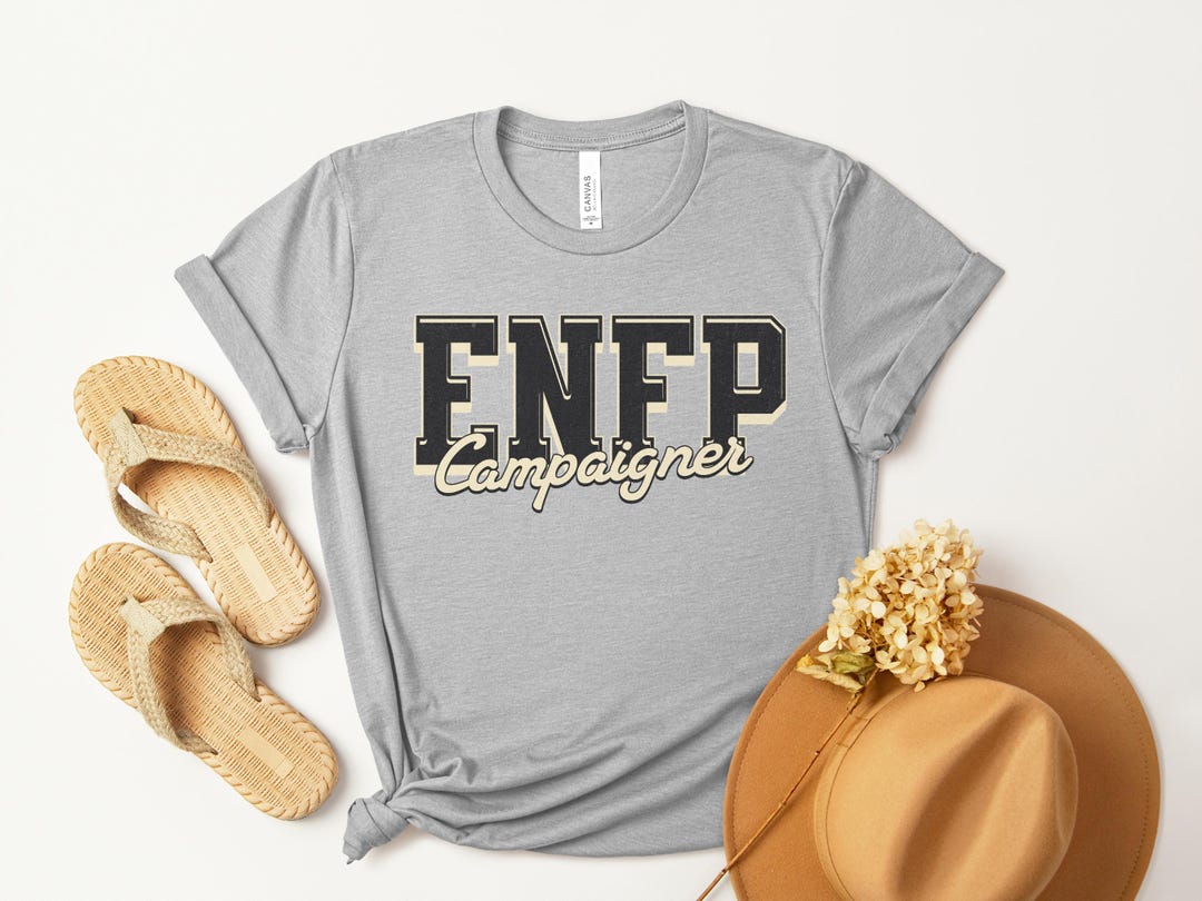 ENFP Campaigner Block Letters T-shirt, MBTI Shirt, Gift for ENFP, 16 ...