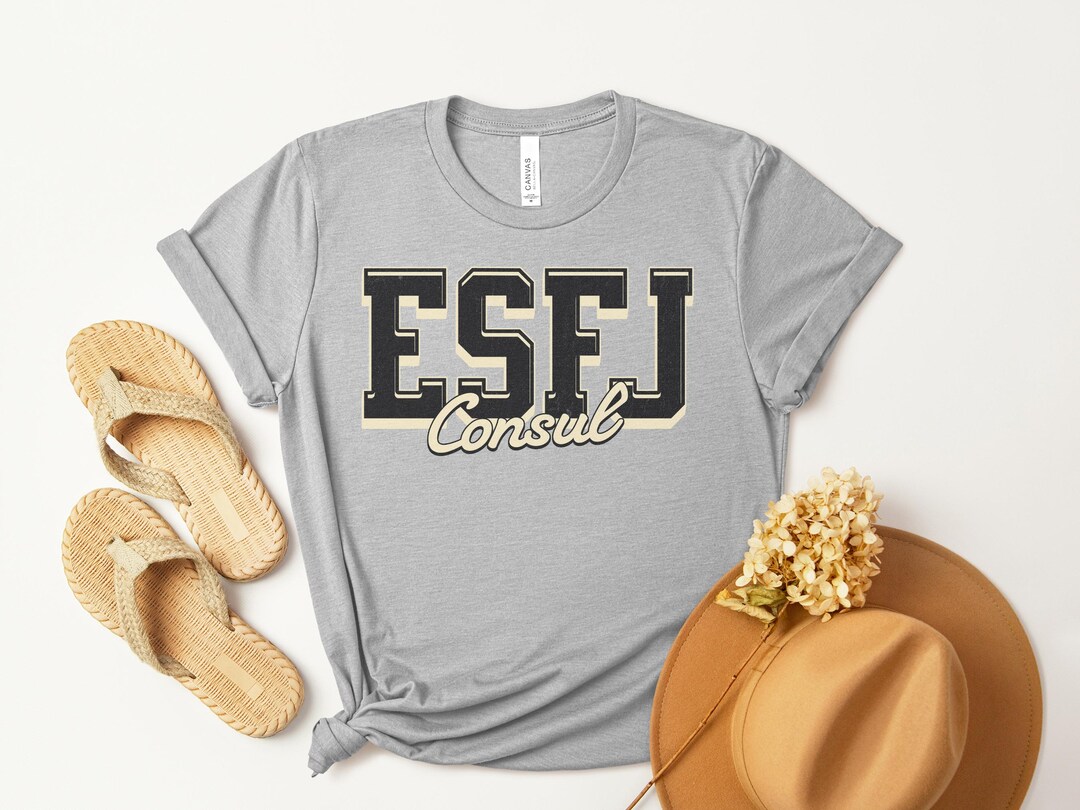 ESFJ Consul Block Letters T-shirt, MBTI Shirt, Gift for ESFJ, 16 ...