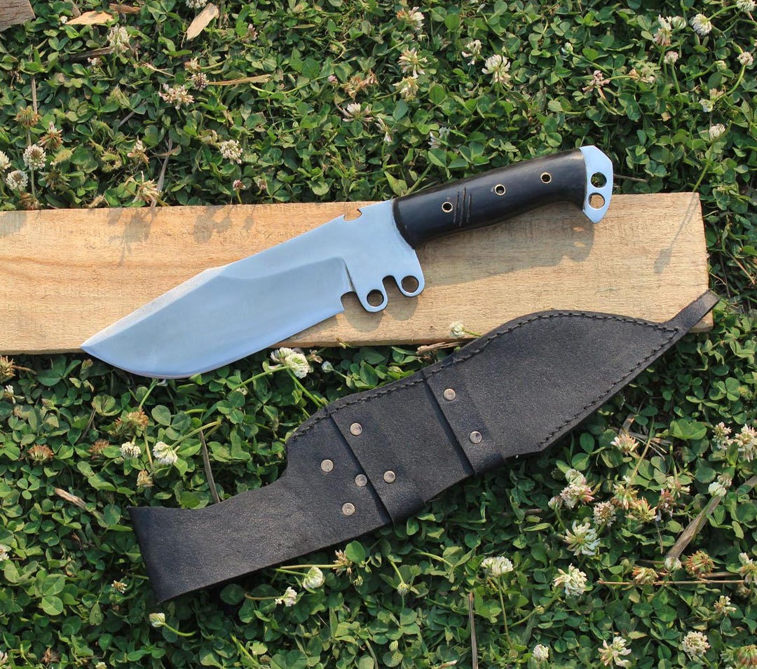 Handmade Nepalese Bowie Knife - 8 Inch Water-tempered Blade ...