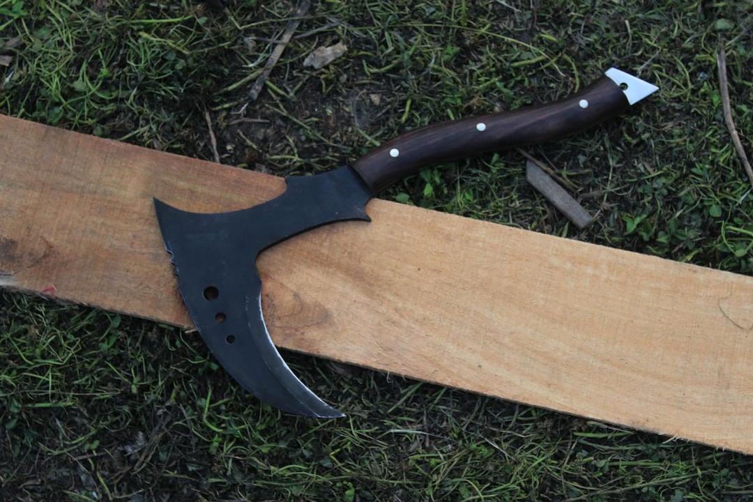 Handmade Carbon Steel Kama | Martial Arts Training Tool With Sheath - Etsy