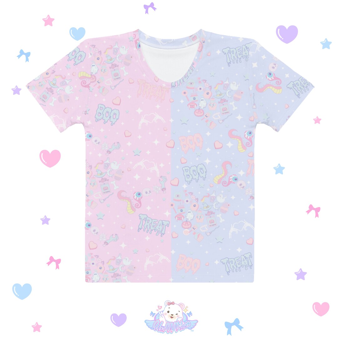 Pastel Goth T-shirt, Creepy Kawaii, Pastel Goth Shirt, Kawaii Shirt ...