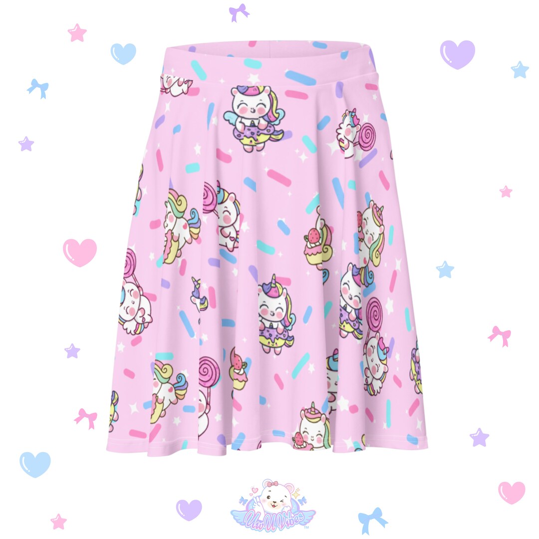 Kawaii Skirt, Fairy Kei Clothing, Yume Kawaii, Unicorn Skirt, Fairy Kei ...