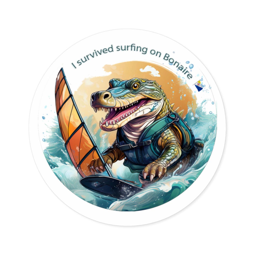 Bonaire's Own Alligator Sticker Decal - Etsy