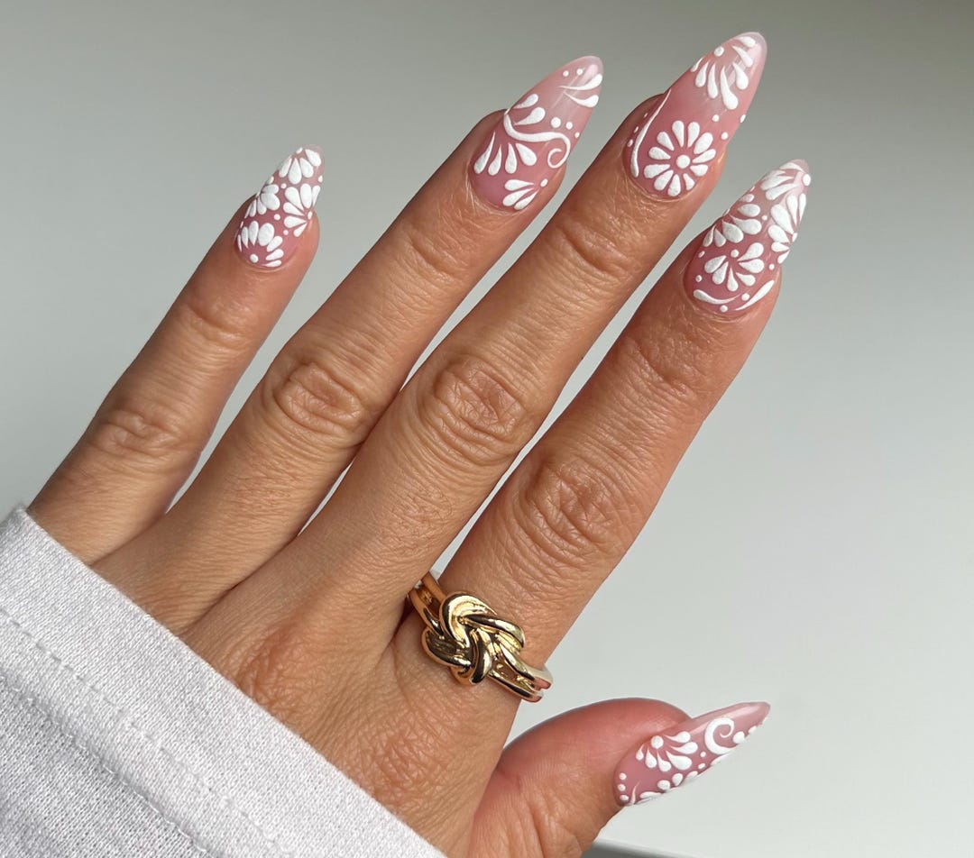 Cazuela De Barro, Mexican Press on Nails, Talavera Nails, Handmade ...