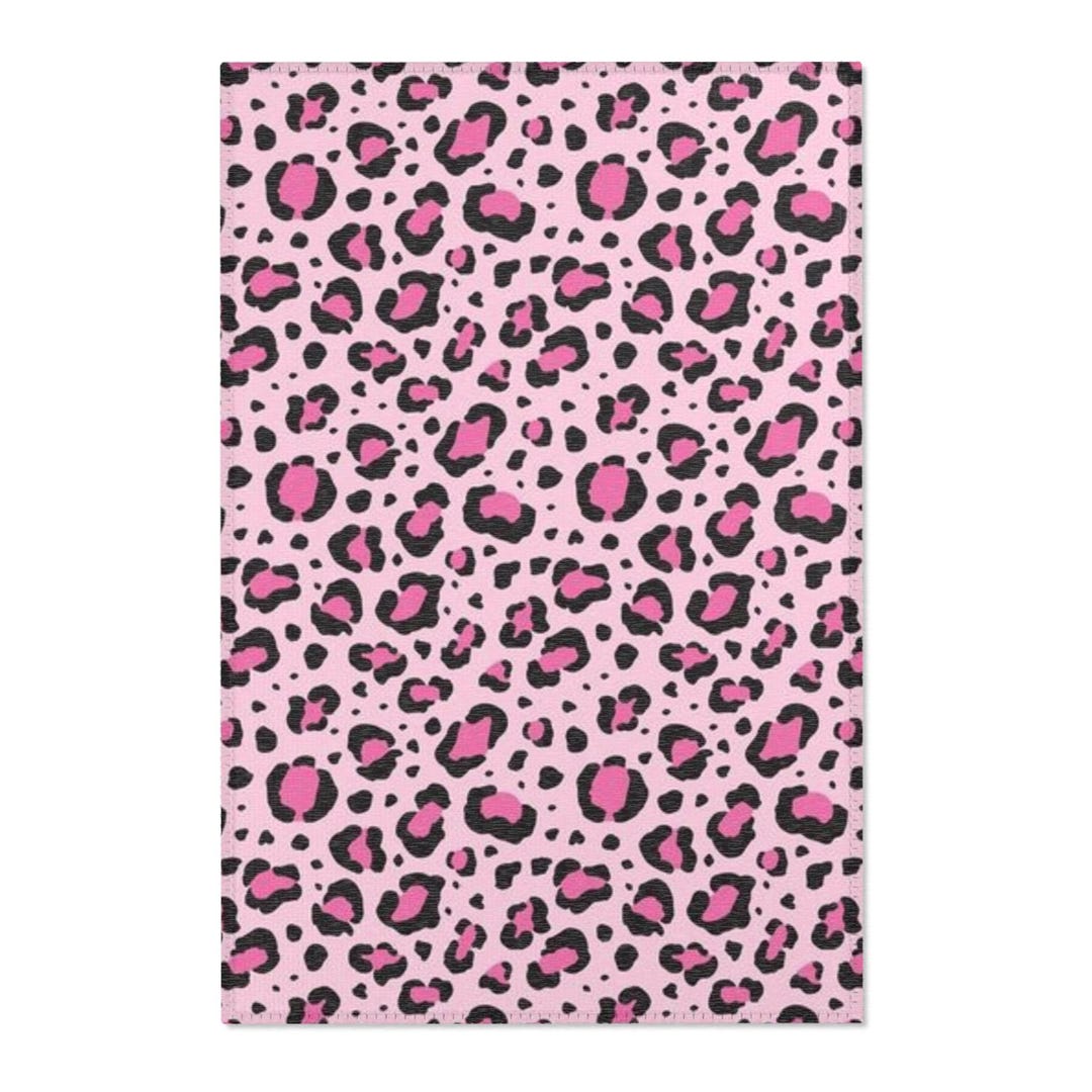 Pink Leapord Print Rug, Pink Cheetah Print, Baddie Rug, Girlie Rug ...