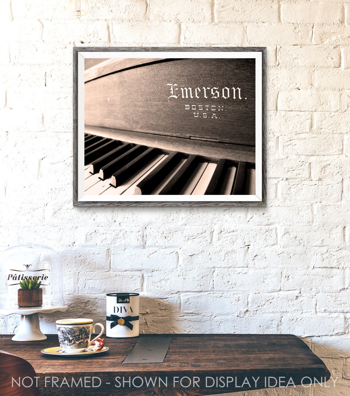 Antique Piano Photograph, Still Life Photography, Sepia, Musical Gift ...