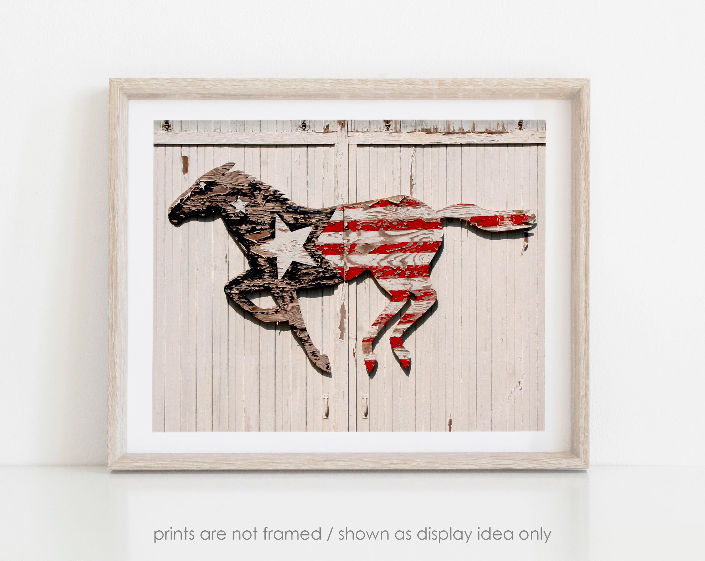 American Flag Flag Decor Horse Decor Barn Horse - Etsy