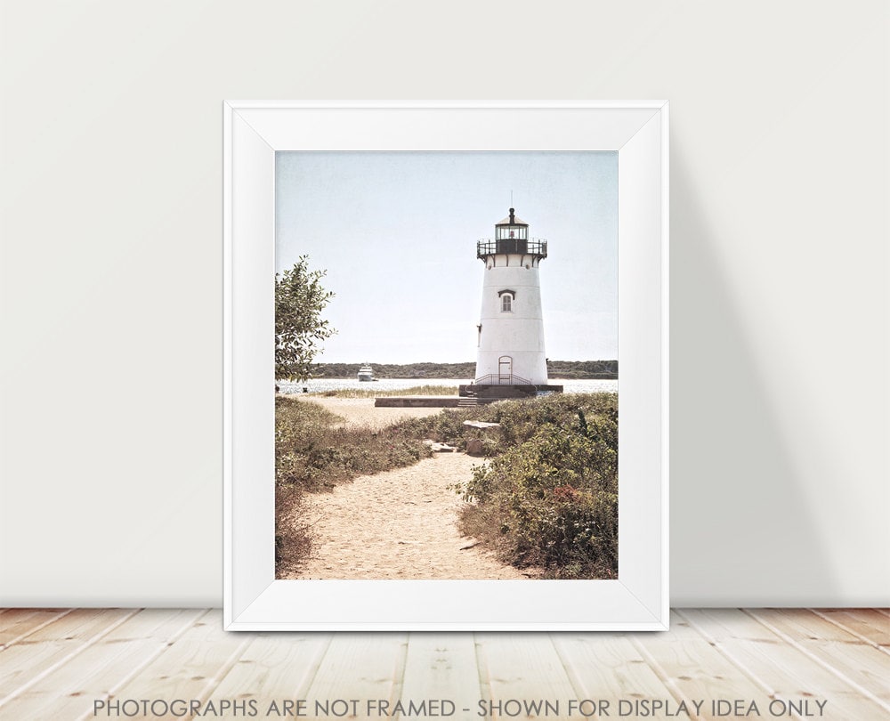Lighthouse Photography, Martha's Vineyard, Nautical Coastal Decor ...