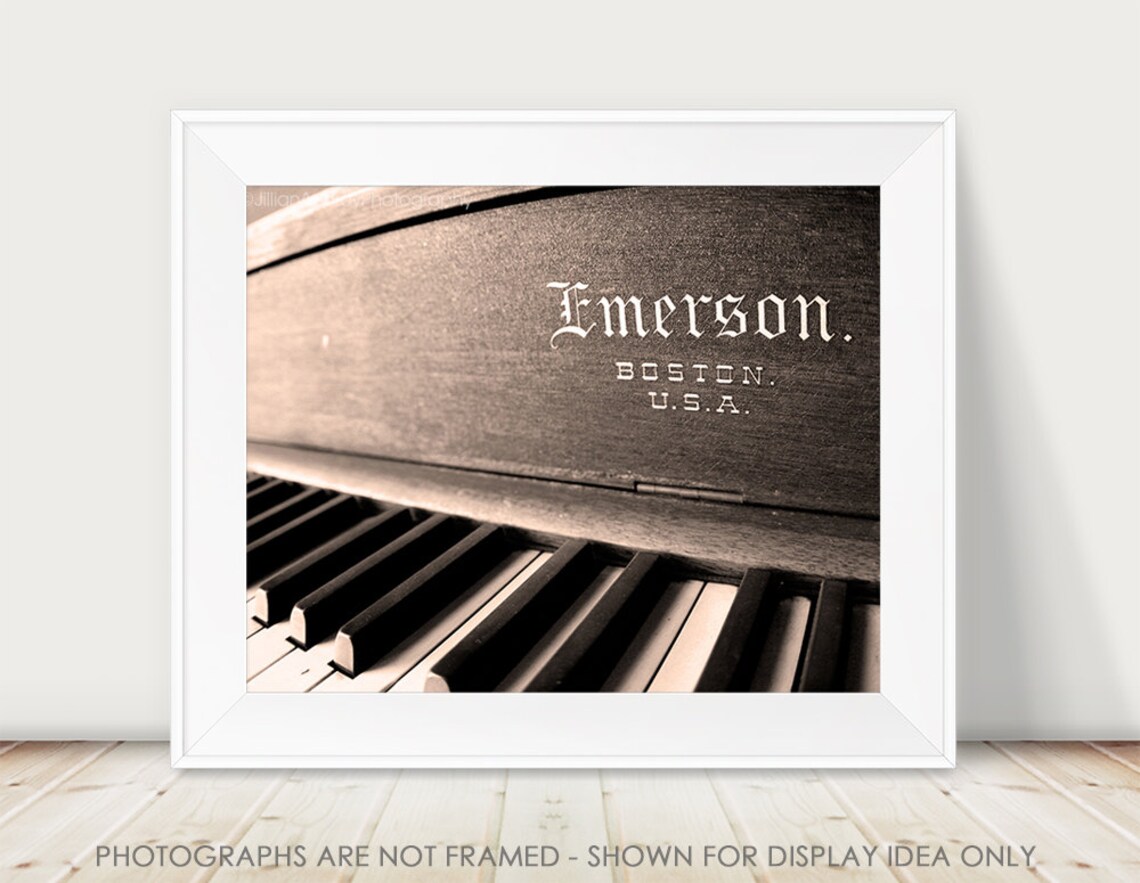 Antique Piano Photograph, Still Life Photography, Sepia, Musical Gift ...