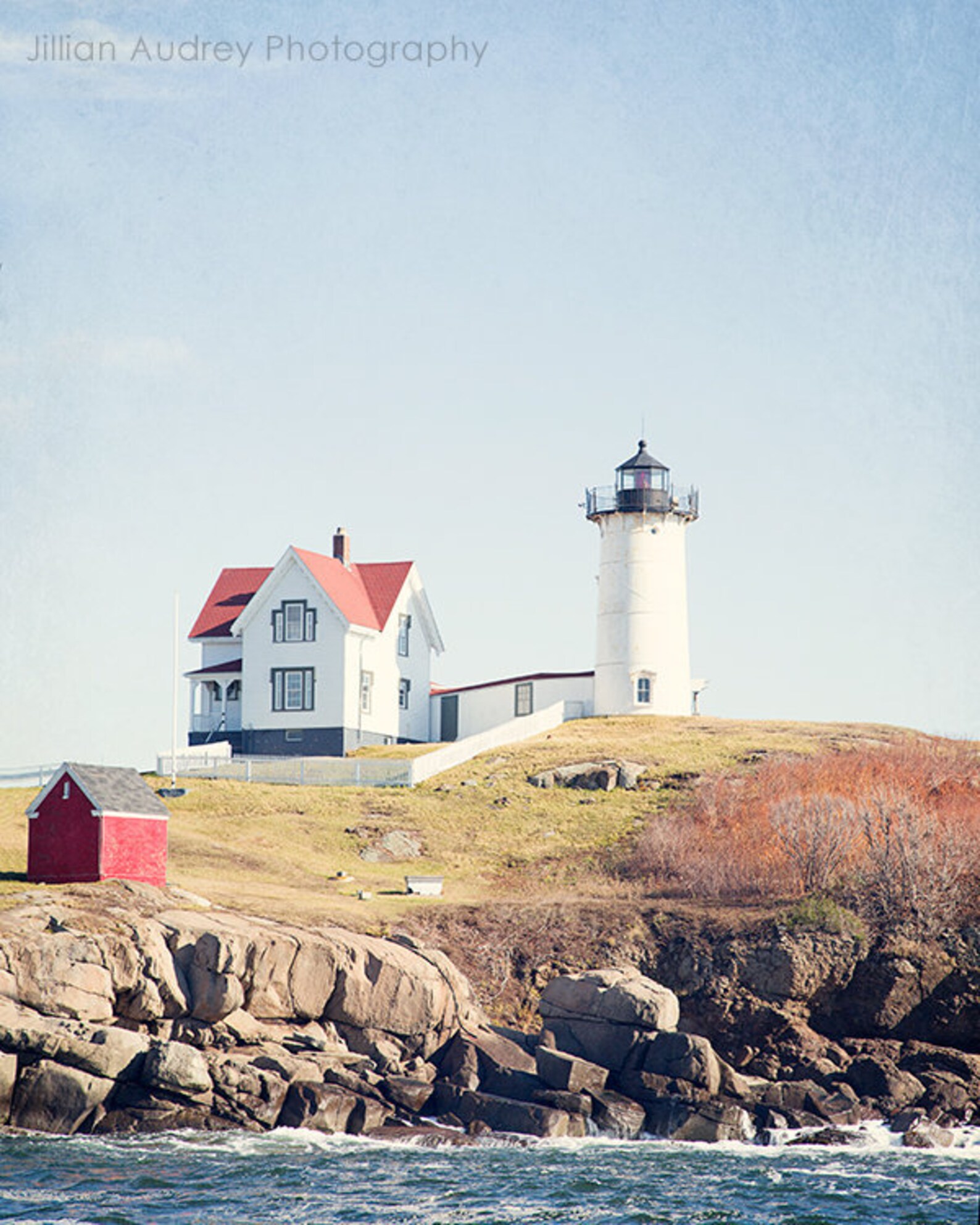 Nubble Lighthouse, Lighthouse Photograph, Maine, Landscape, Coastal ...