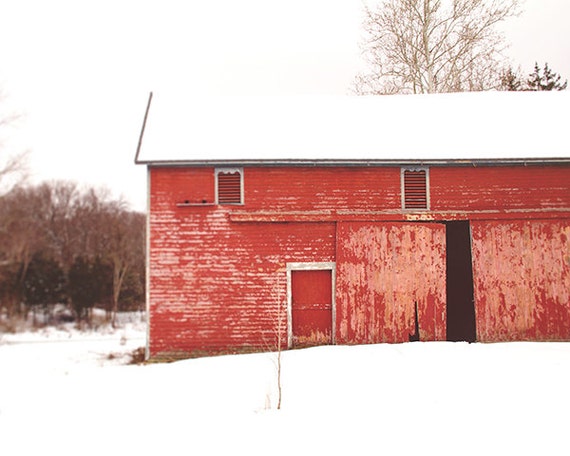 Barn Photography Rustic Photograph Winter Photograph Barn | Etsy