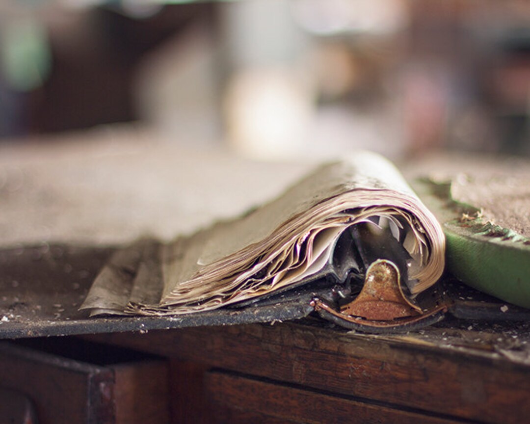 Abandoned Book Pages Fine Art Photography Dark Decay Urban - Etsy