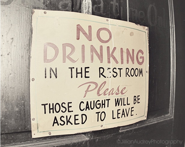 Bathroom Art Funny Bar Sign Photography Vintage Style Retro - Etsy