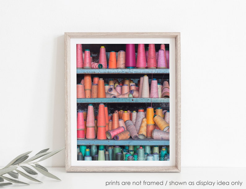 Rainbow Threads Photography Spools of Thread Vintage Sewing - Etsy