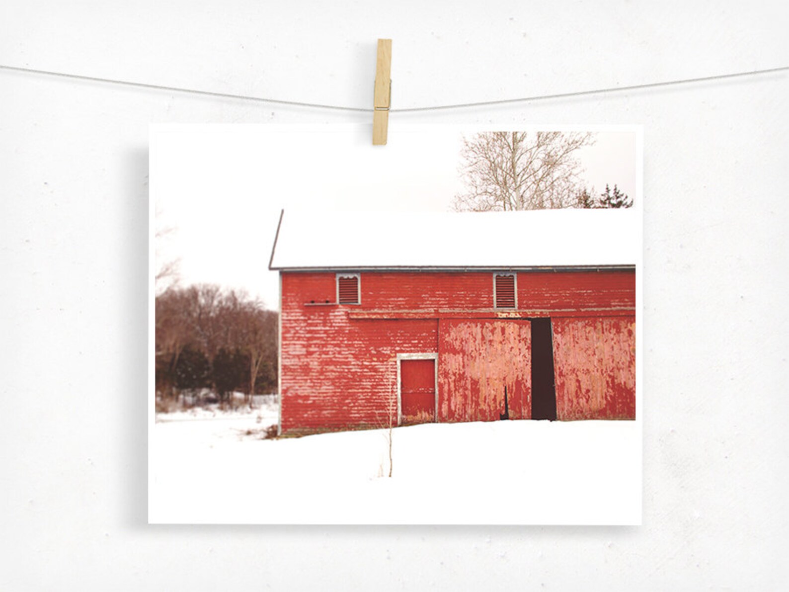 Barn Photography, Rustic Photograph, Winter Photograph, Barn Decor ...