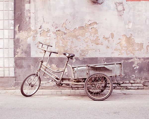 Gray Bicycle Photography, Urban, City Street Photograph, Travel Photo ...