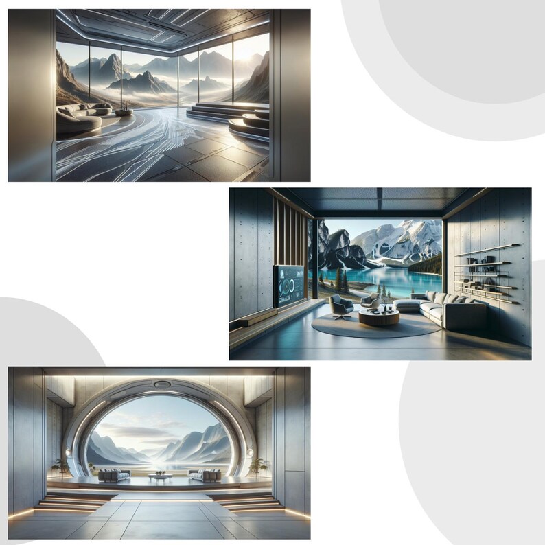 21 Virtual Backgrounds for Google Meet, Zoom, Facetime. High-tech ...