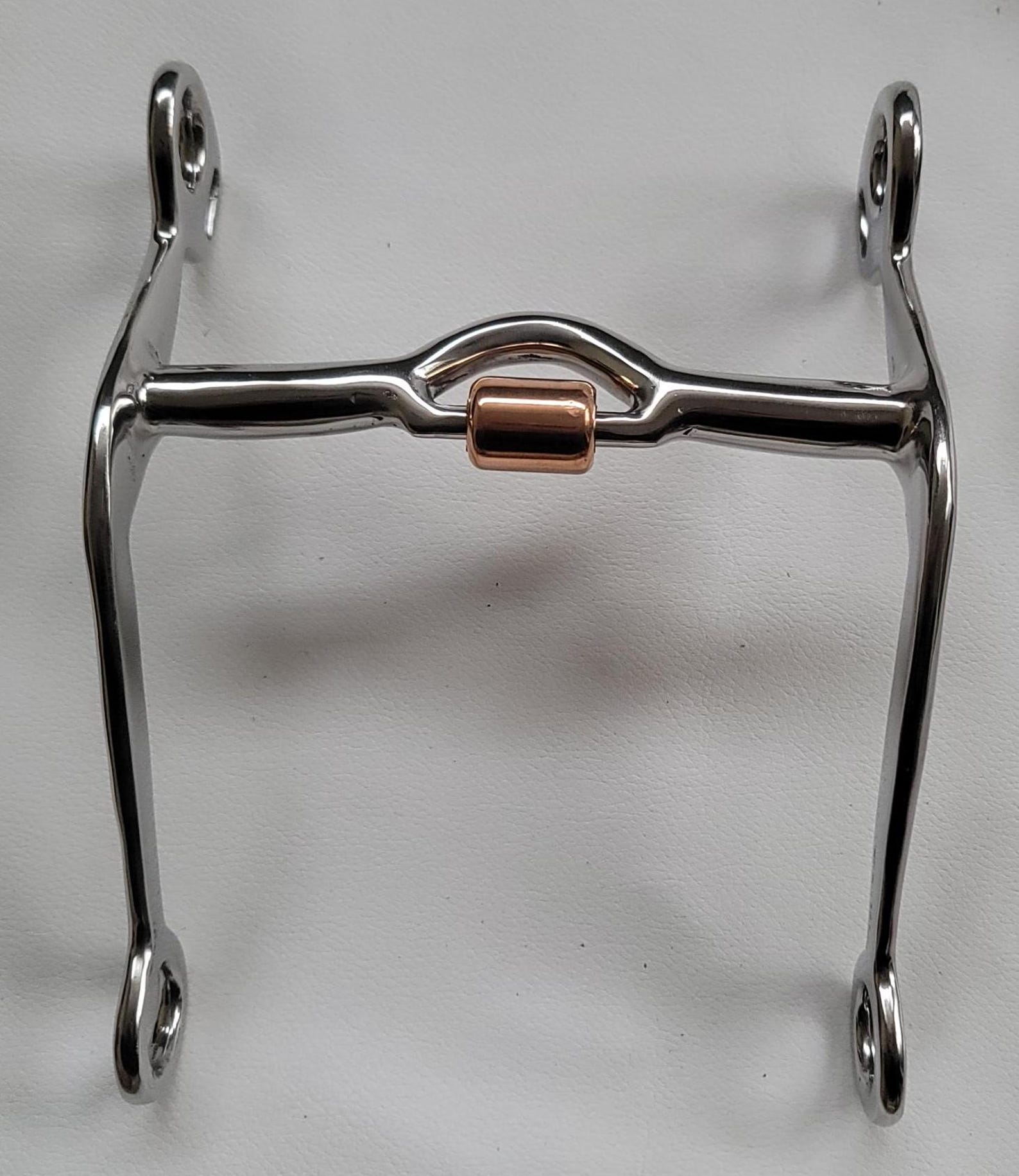 Western Stainless Steel Medium Port Roller Curb Bit / Handcrafted ...