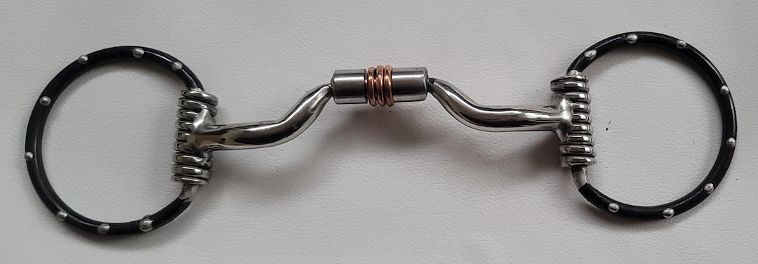 Western Eggbutt Dotted Cheeks Low Port Comfort Snaffle Bit - Etsy
