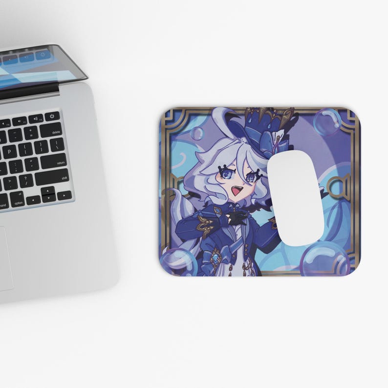 Furina Themed Mouse Pad, Genshin Impact Merch, Fontaine, Kawaii Mouse ...
